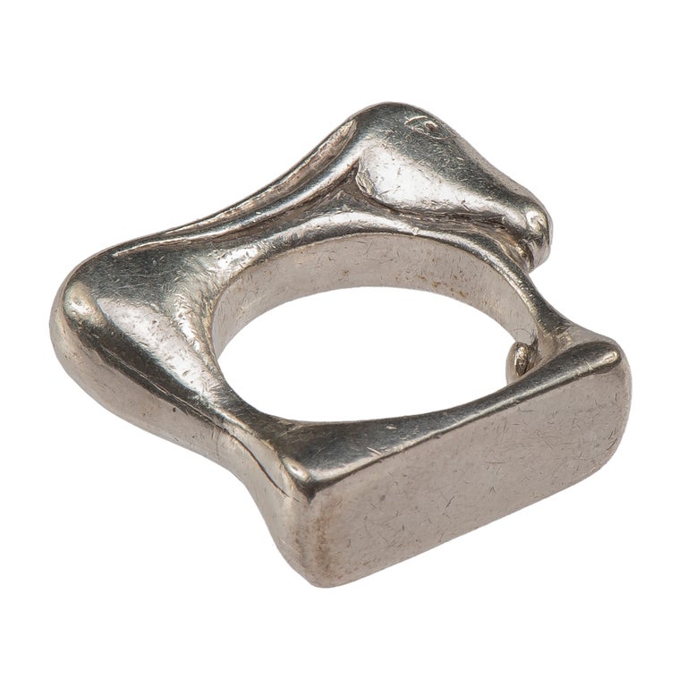 Mosheh Oved Silver Donkey Ring at 1stDibs