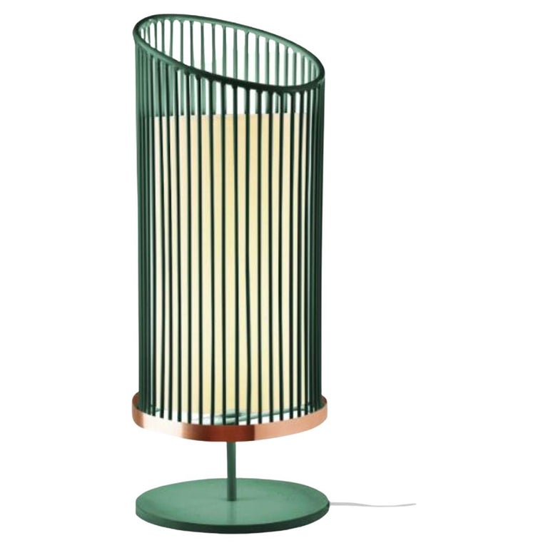 Moss New Spider Table Lamp with Copper Ring by Dooq For Sale at 1stDibs