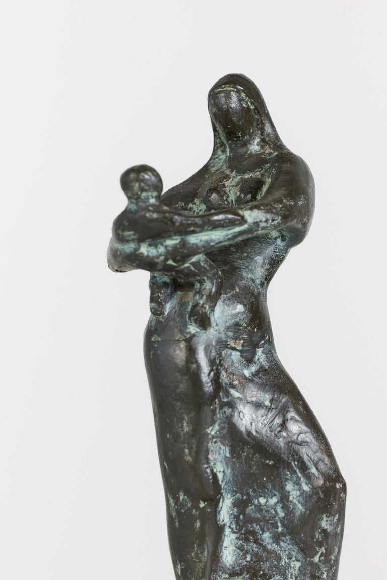 Mother and Child Mounted Sculpture For Sale at 1stDibs