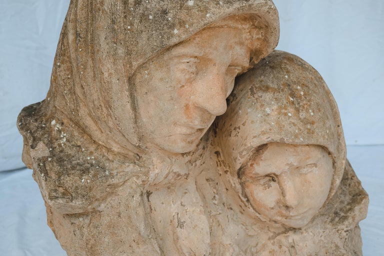 Mother and Child Statue For Sale at 1stDibs