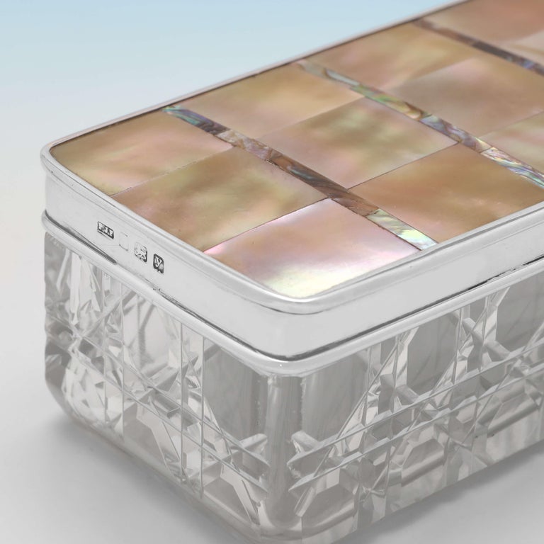 Mother of Pearl and Sterling Silver Dressing Table Box - Birmingham ...