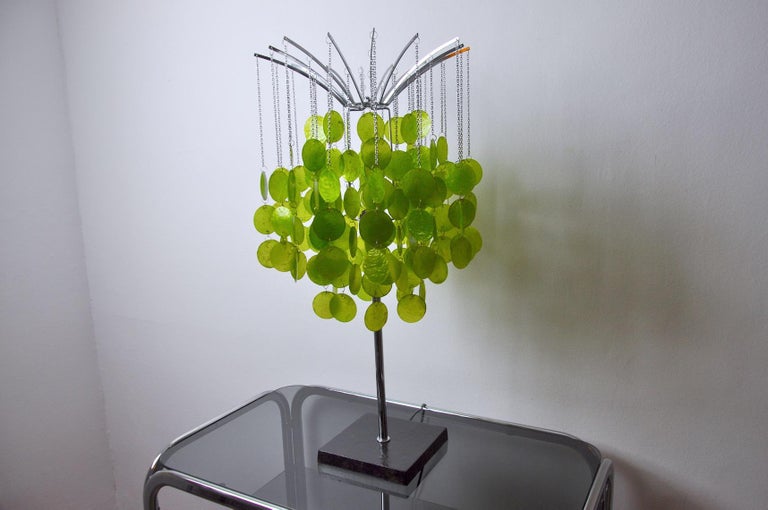 Mother-of-Pearl Table Lamp by Tarogo, Japan, 1980 at 1stDibs