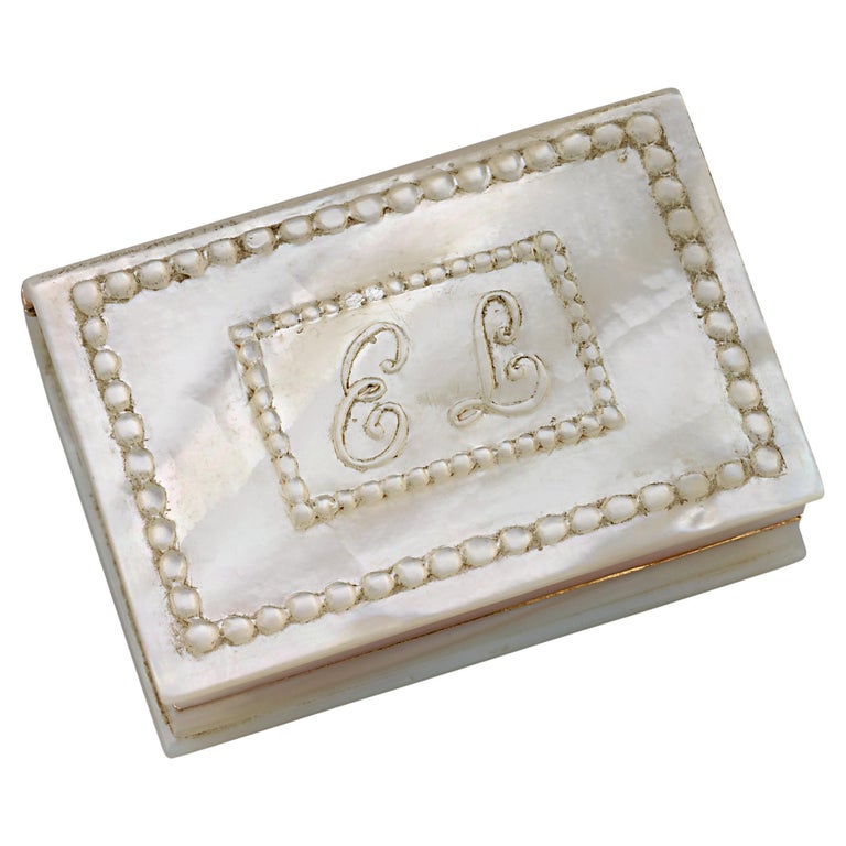 Mother of Pearl Vinaigrette, 19th Century For Sale at 1stDibs