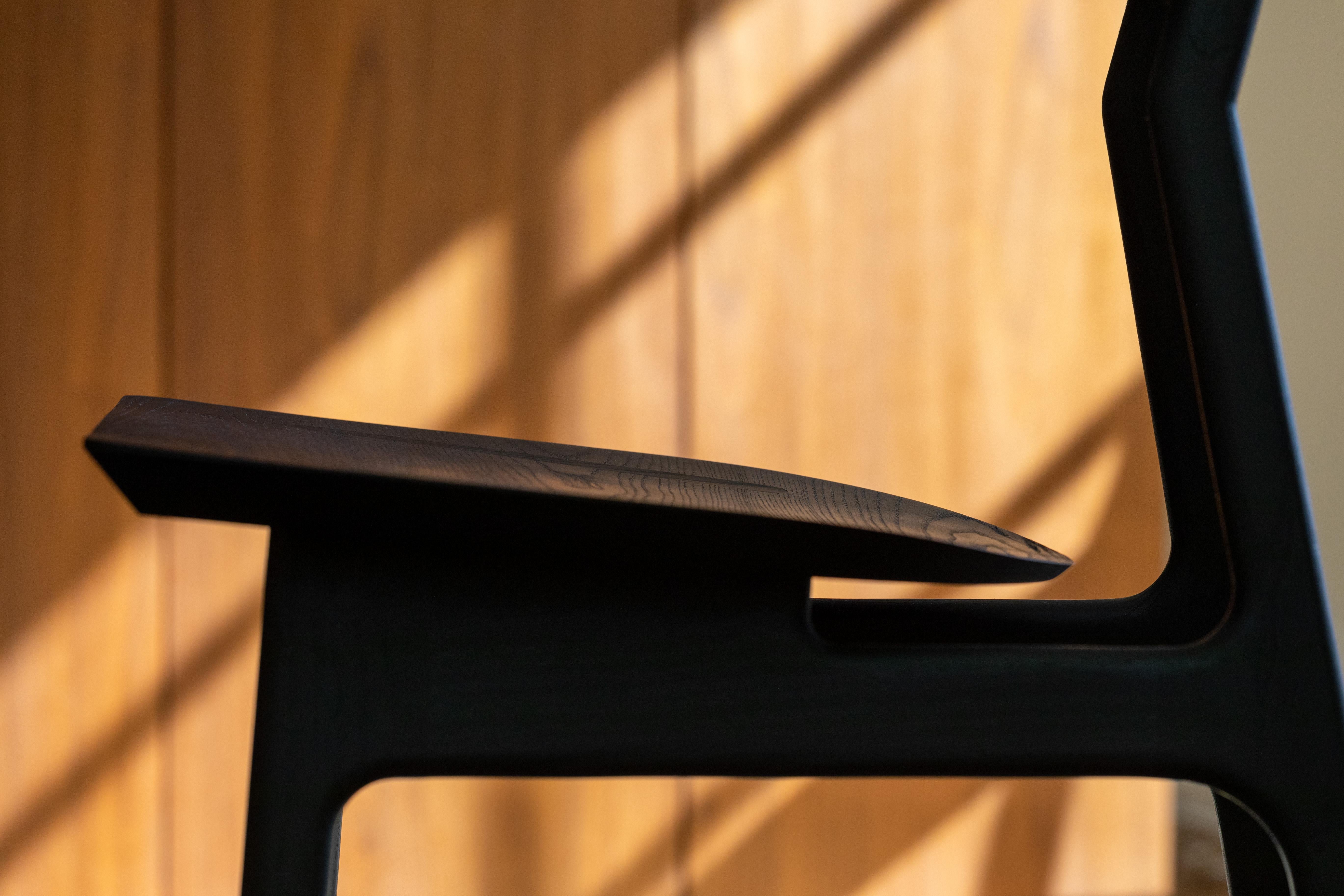 Moto Chair - Black Ash For Sale at 1stDibs
