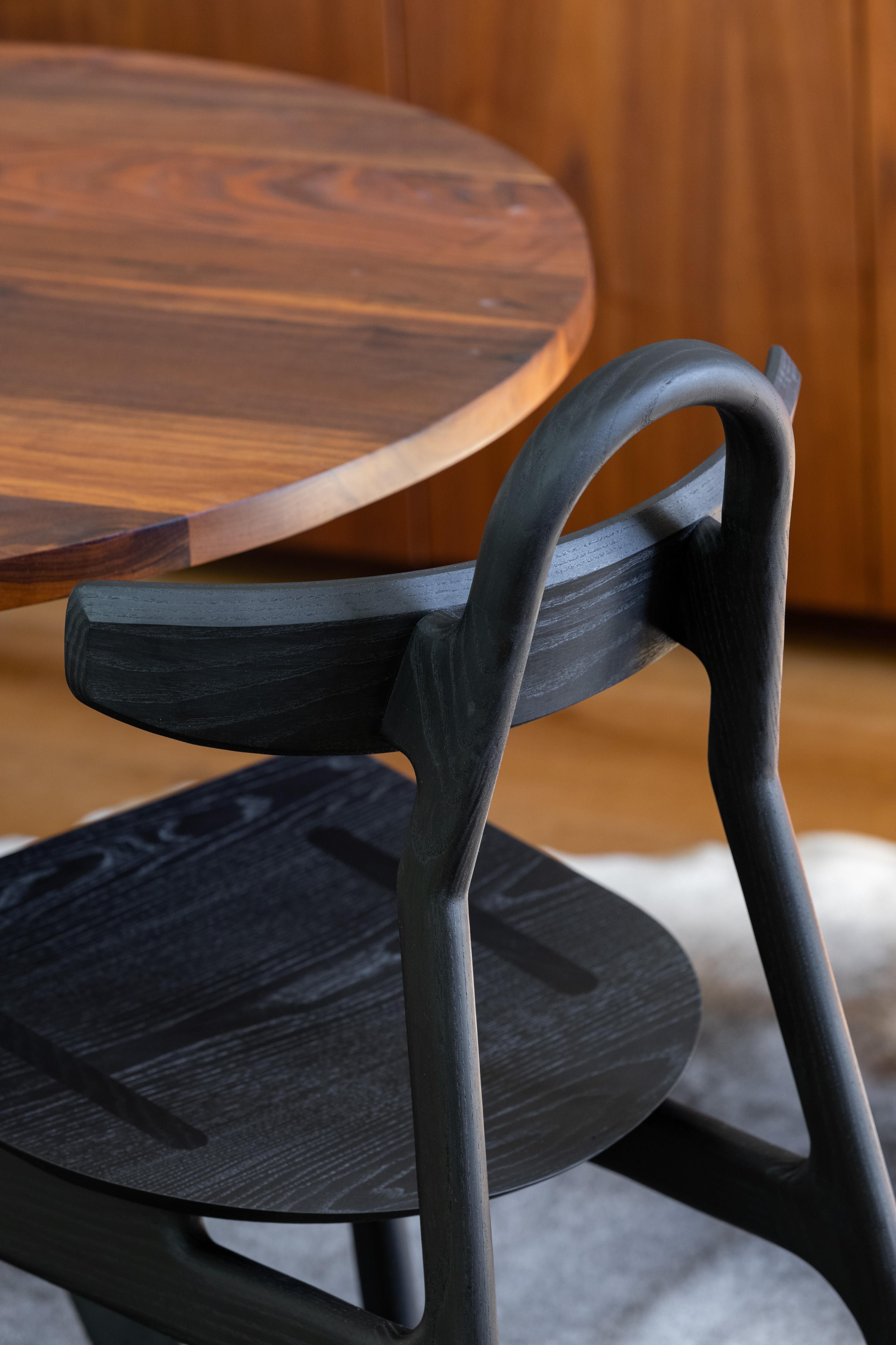 Moto Chair - Black Ash For Sale at 1stDibs