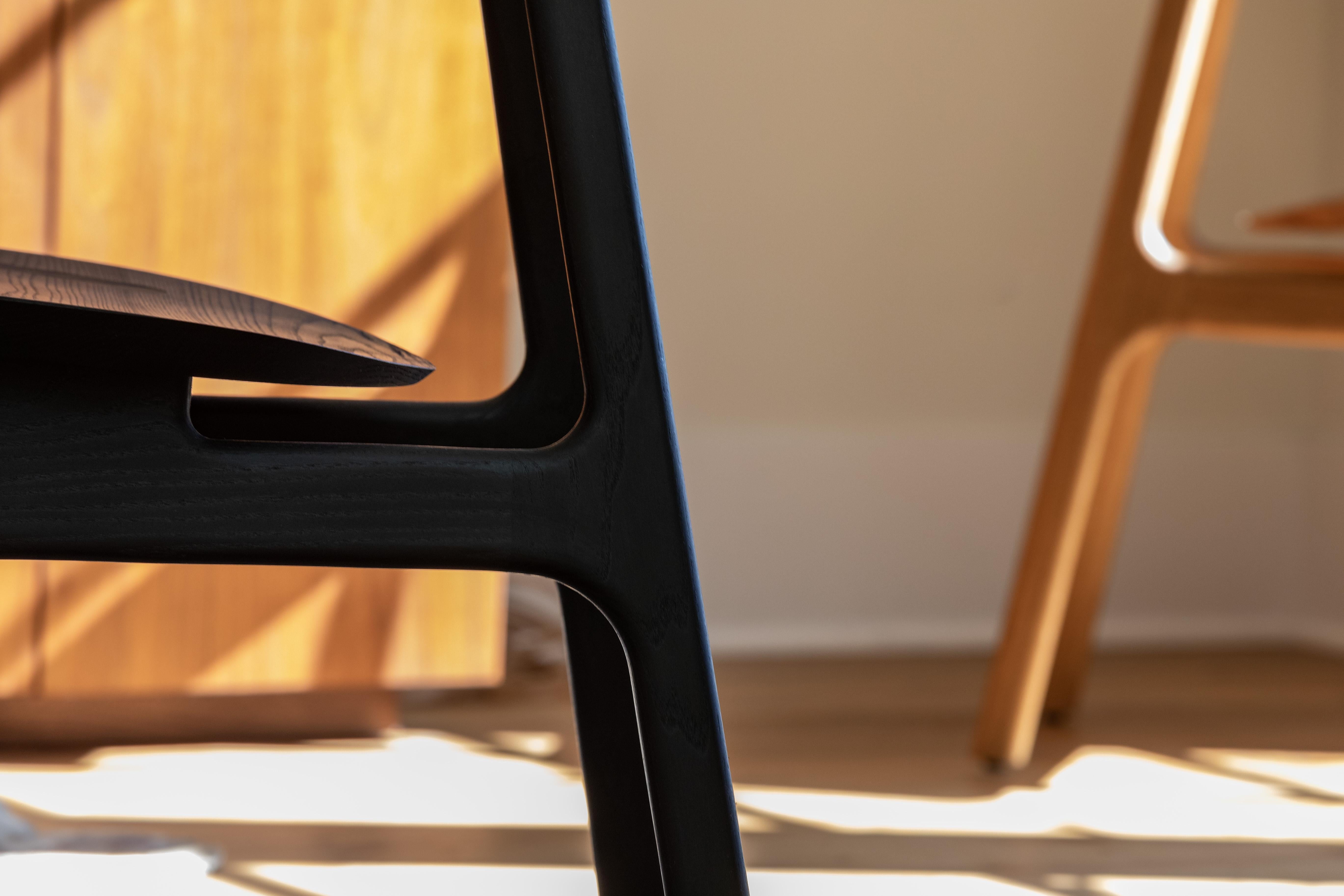 Moto Chair - Black Ash For Sale at 1stDibs