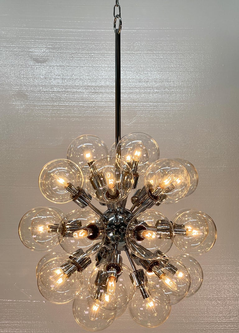 Motoko Ishii Chrome Sputnik for Lightolier For Sale at 1stDibs