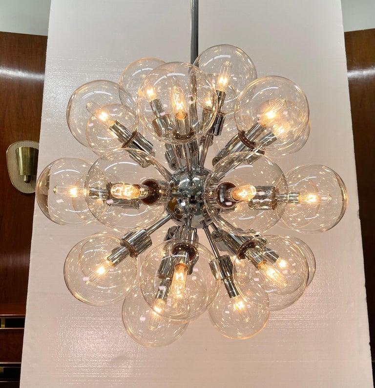 Motoko Ishii Chrome Sputnik for Lightolier For Sale at 1stDibs
