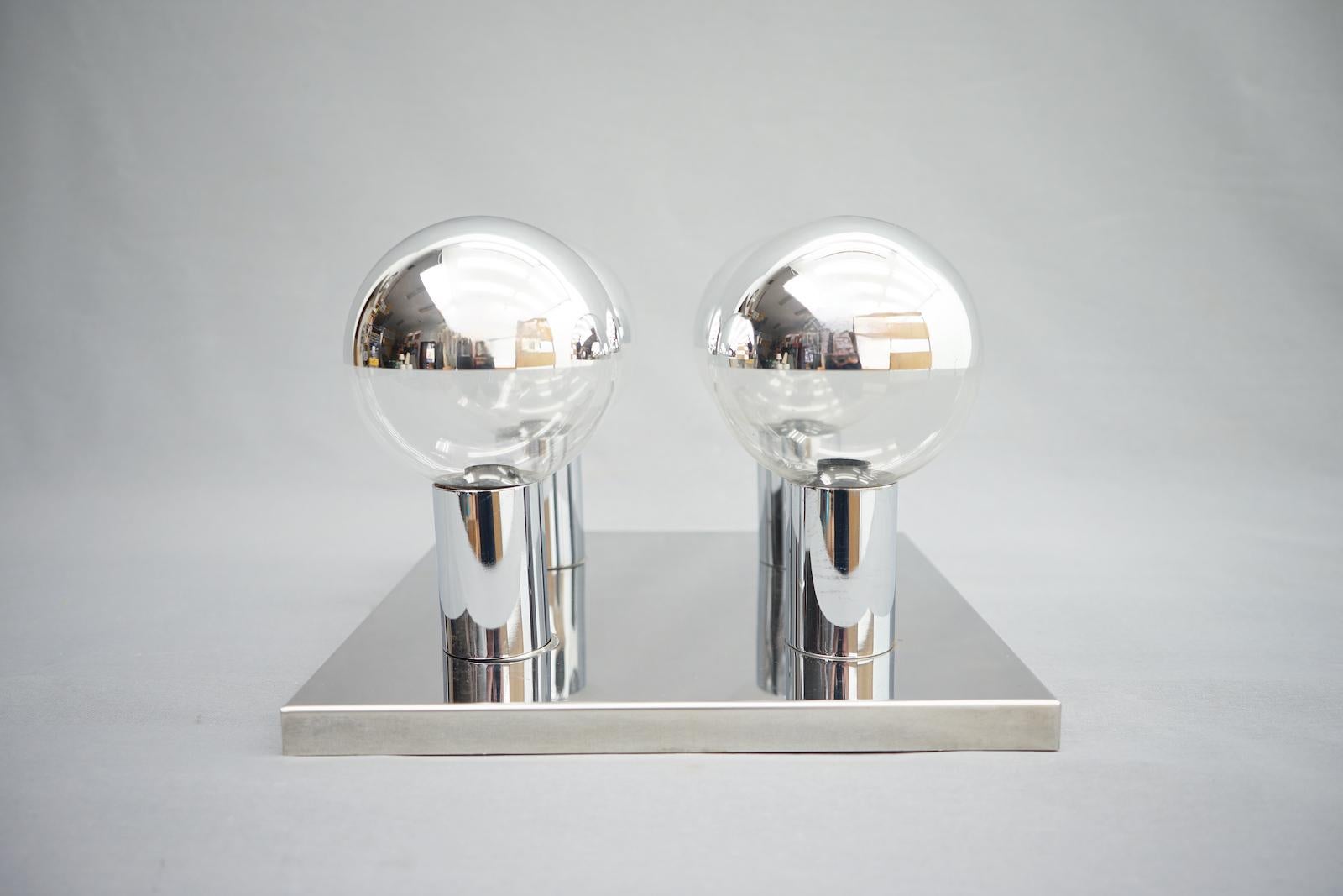 Motoko Ishii Wall or Flush Mount Light for Staff 1970s For Sale at 1stDibs