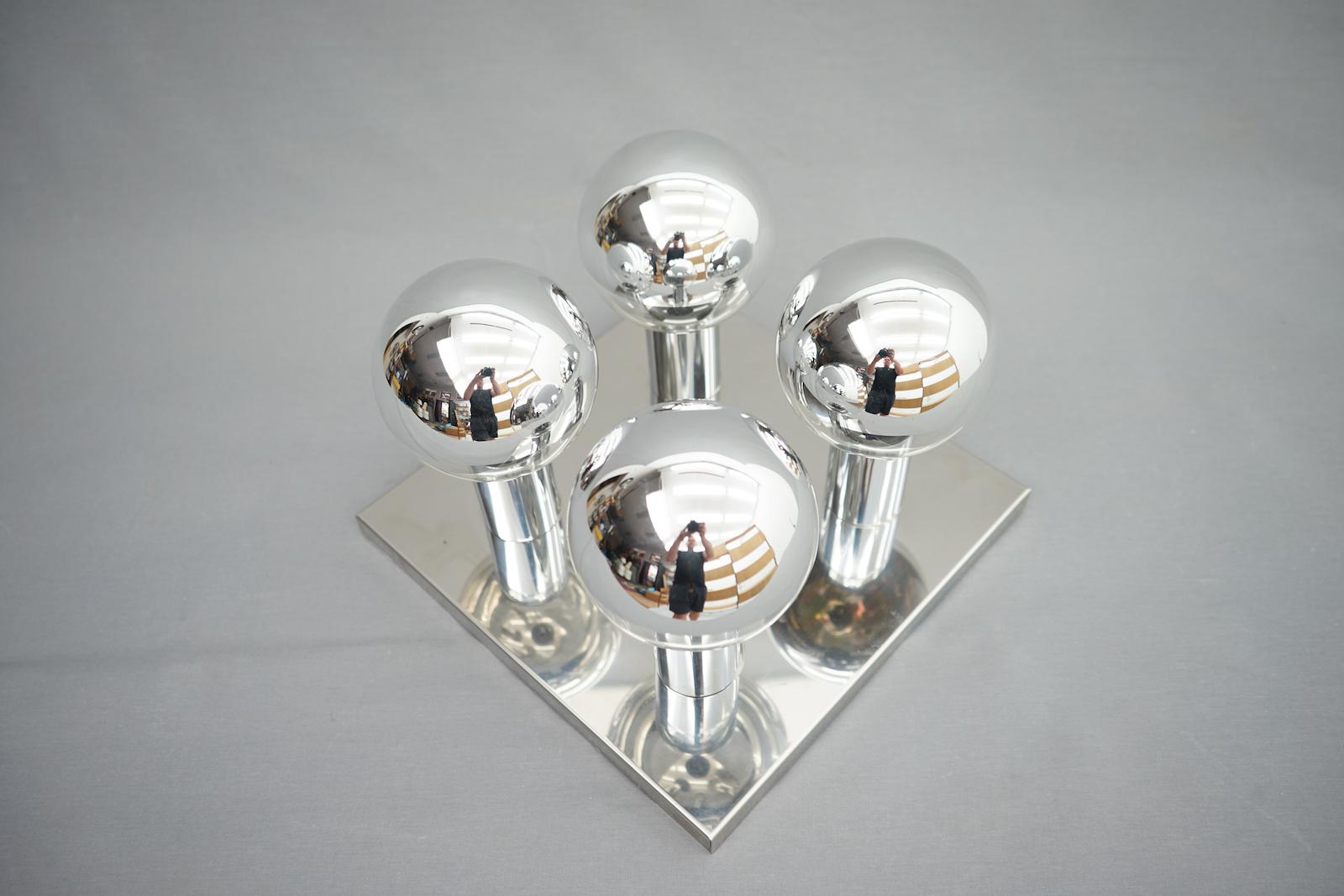 Motoko Ishii Wall or Flush Mount Light for Staff 1970s For Sale at 1stDibs