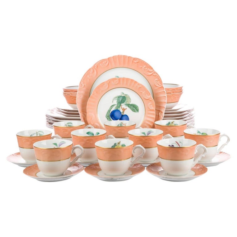 Mottahedeh Summer Fruit Dinnerware Set, 24 Pieces For Sale at 1stDibs