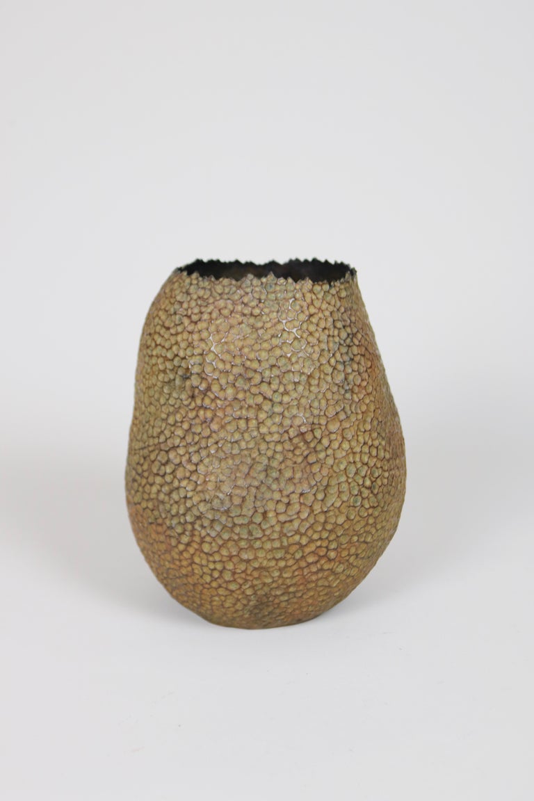 Mottled Bronze Vase Pair, 1990s For Sale at 1stDibs