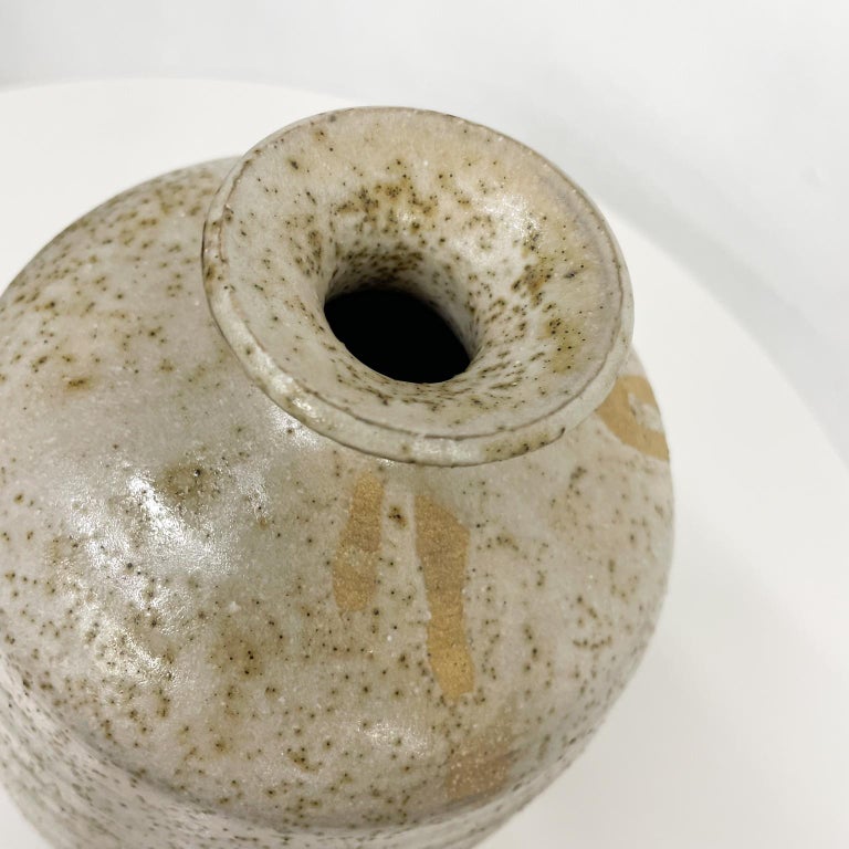 Mottled Earth Speckled Pottery Vase Mid-Century Modern Art 1960s For ...