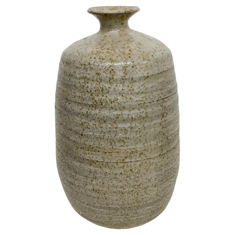 Mottled Earth Speckled Pottery Vase Mid-Century Modern Art 1960s For ...