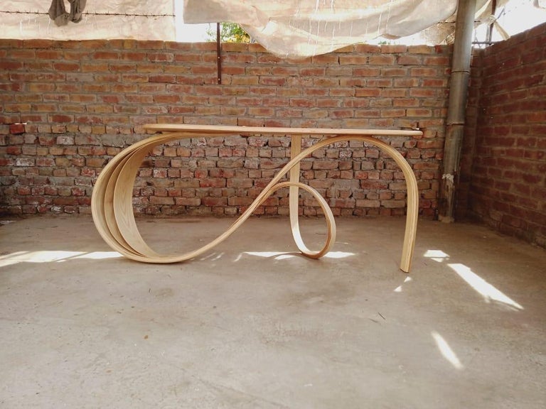Motus Console Table By Raka Studio - Bent Wood For Sale at 1stDibs