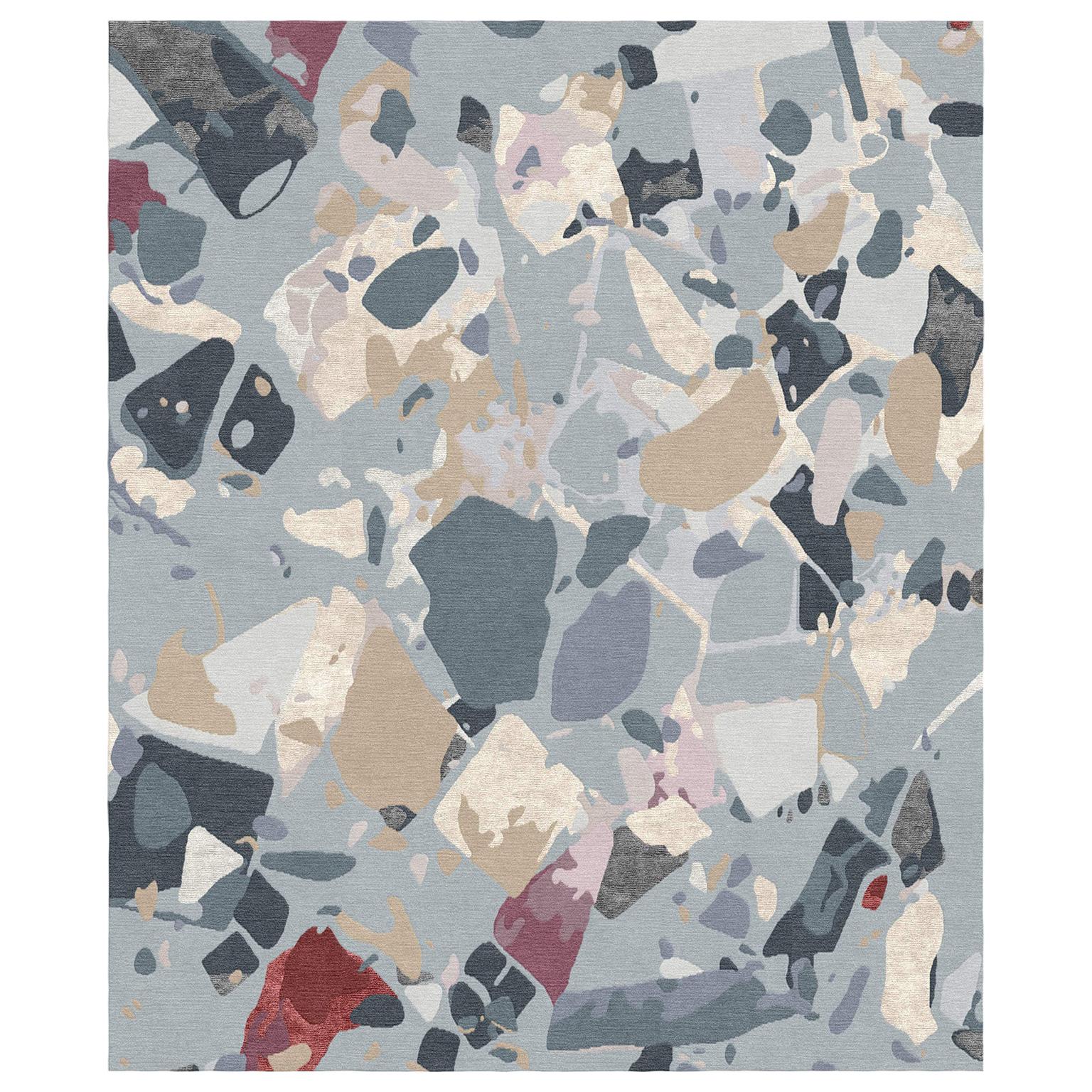 Modern Eclectic Memphis Design Style Rug with Hand-Tufted Botanical ...