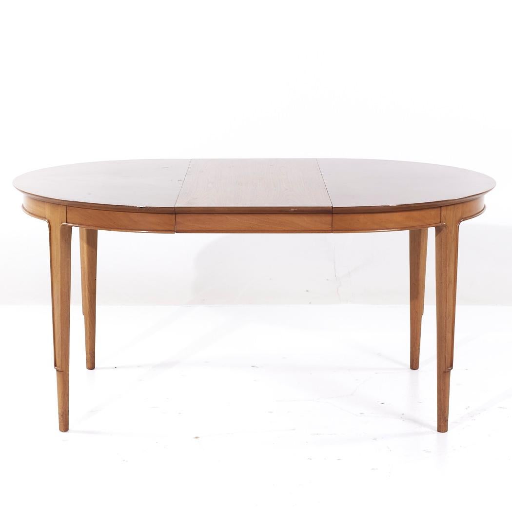 Mount Airy Janus Mid Century Walnut Expanding Dining Table with 2 ...