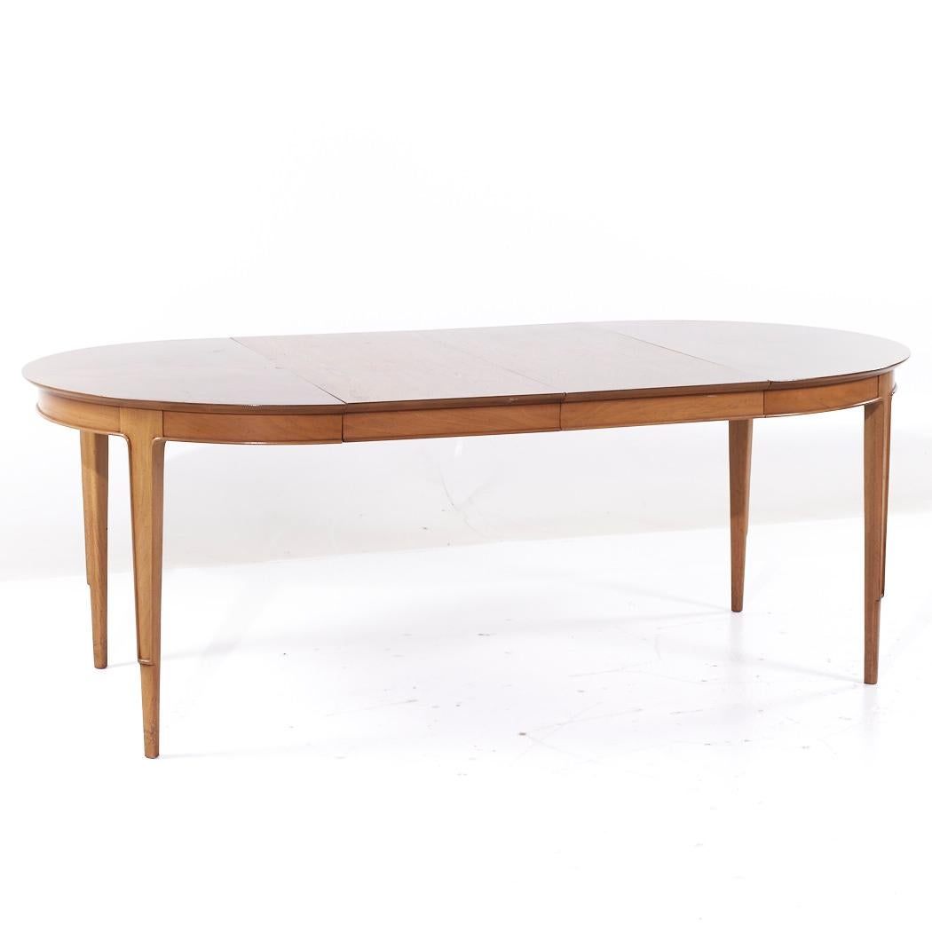 Mount Airy Janus Mid Century Walnut Expanding Dining Table with 2 ...