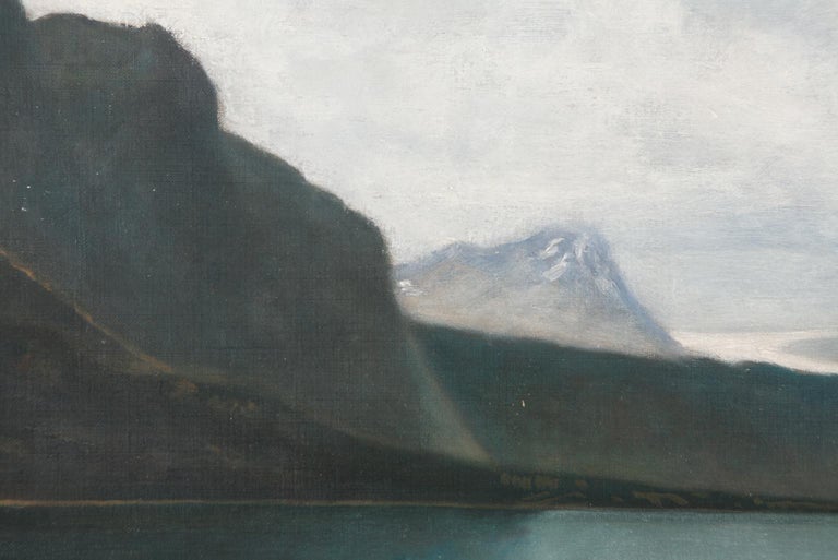 "Mountain Lake, " Saggat Trask Lapland Johan Ringsten or Per D. Holm, c ...