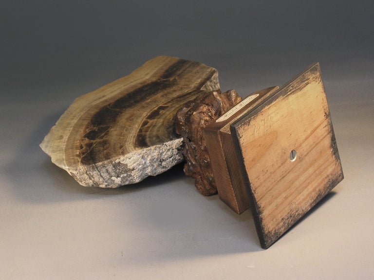 Mounted Banded Fluorite Slab Specimen For Sale at 1stDibs