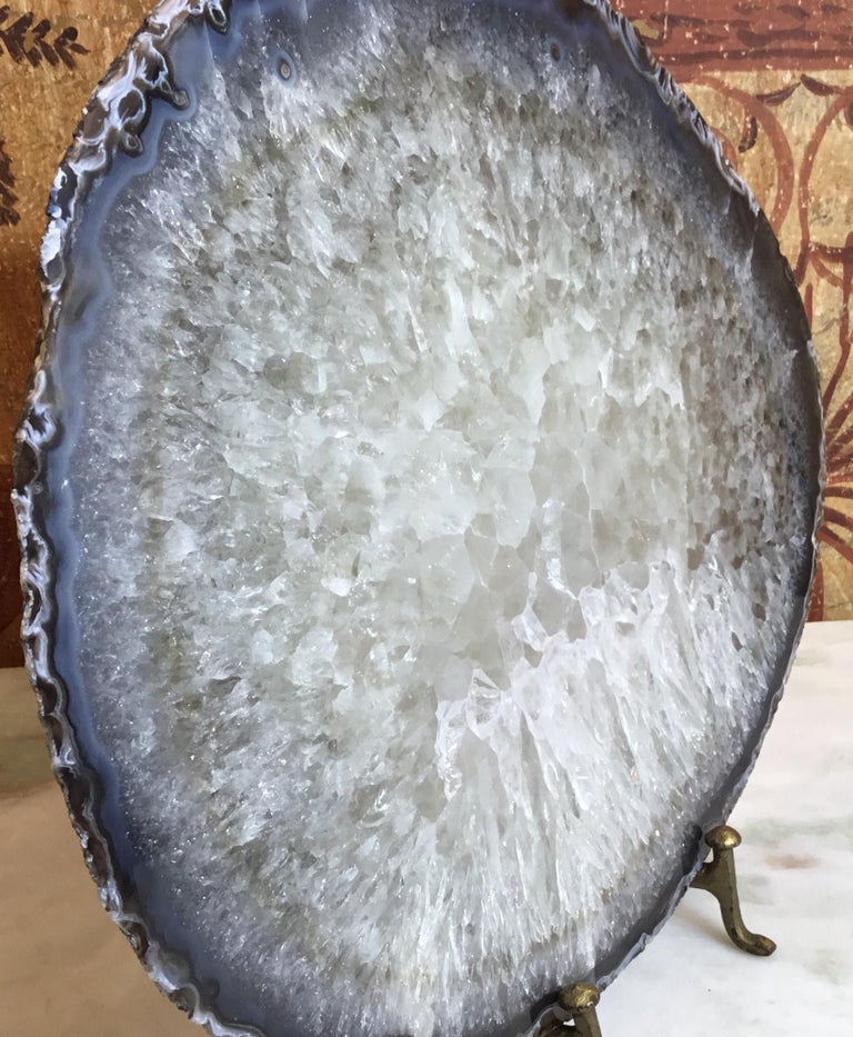 Mounted Crystal Quartz Agate at 1stDibs