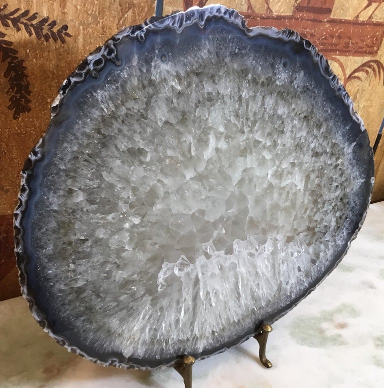 Mounted Crystal Quartz Agate at 1stDibs