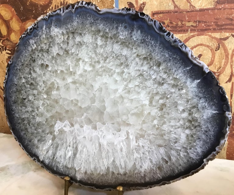 Mounted Crystal Quartz Agate at 1stDibs