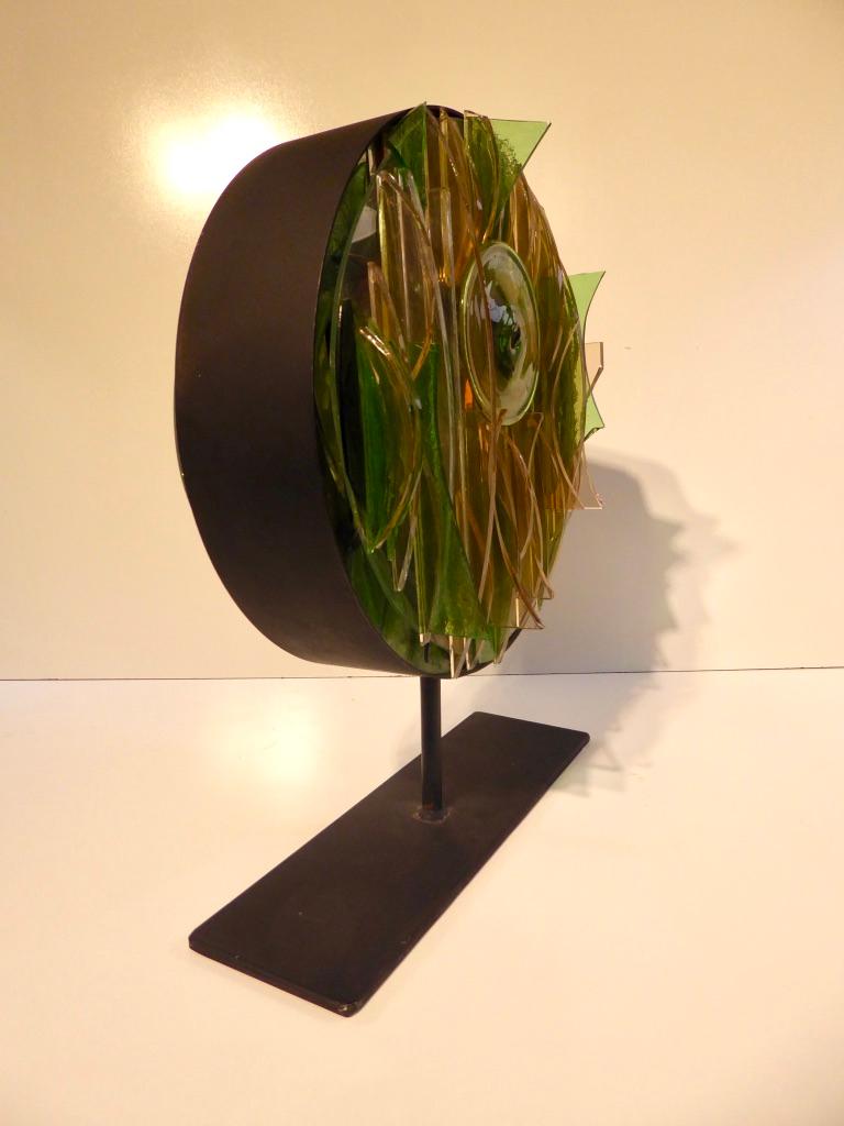 Mounted Glass Art Sculpture by British Columbia Artist Mary Filer For ...