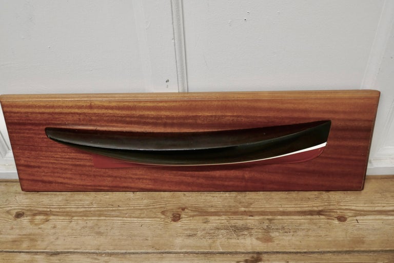 Mounted Half Block Boat, Ship Builders/Owner’s Model For Sale at 1stDibs