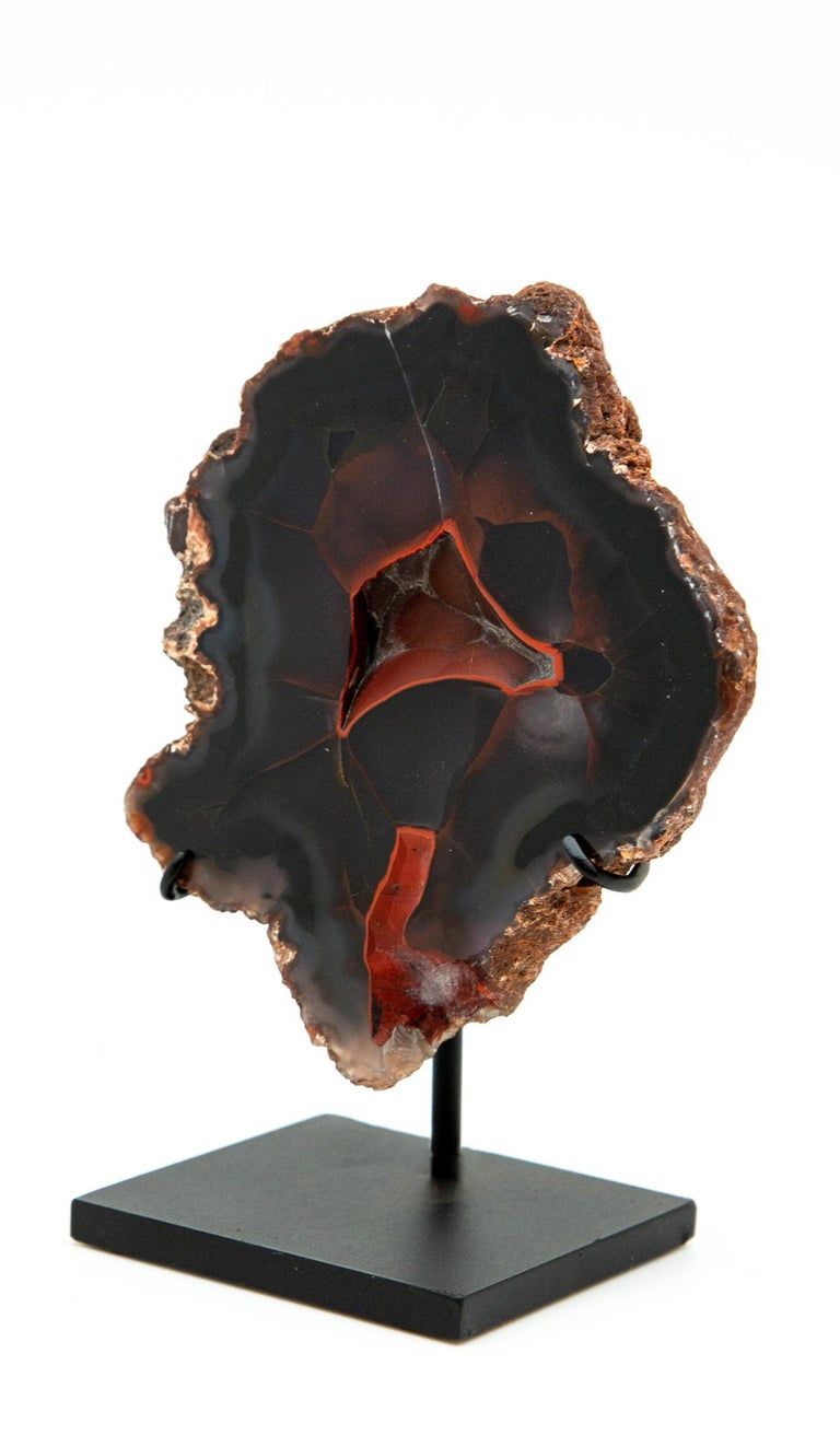 Mounted Red Fox Agate at 1stDibs
