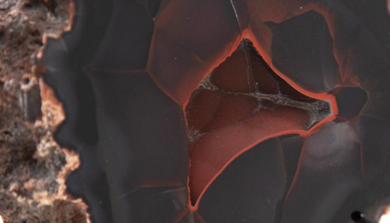 Mounted Red Fox Agate at 1stDibs