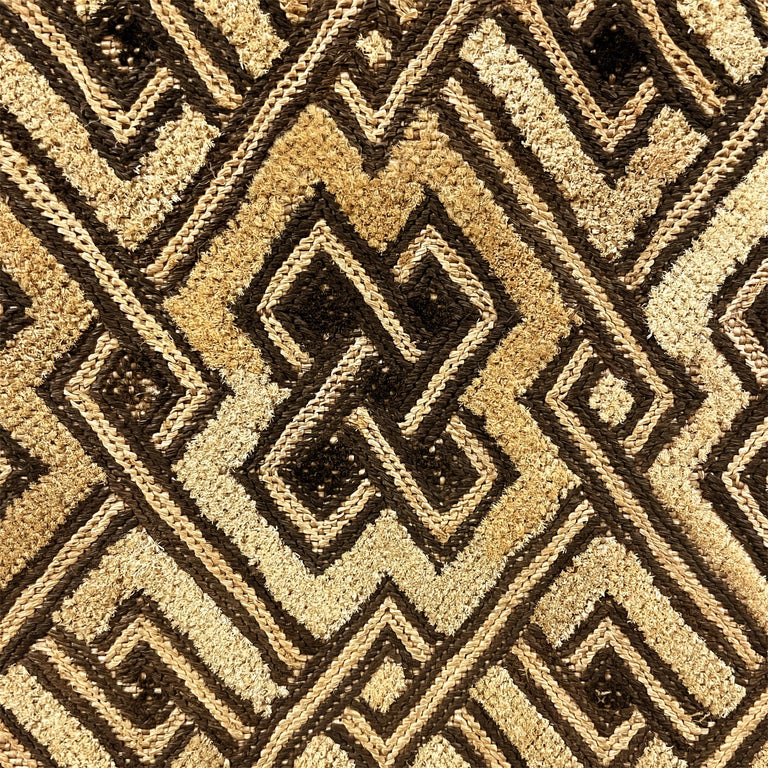 Mounted Shoowa Kuba Cloth Panel For Sale at 1stDibs