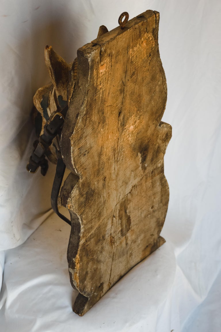 Mounted Wood Horse Head For Sale at 1stDibs
