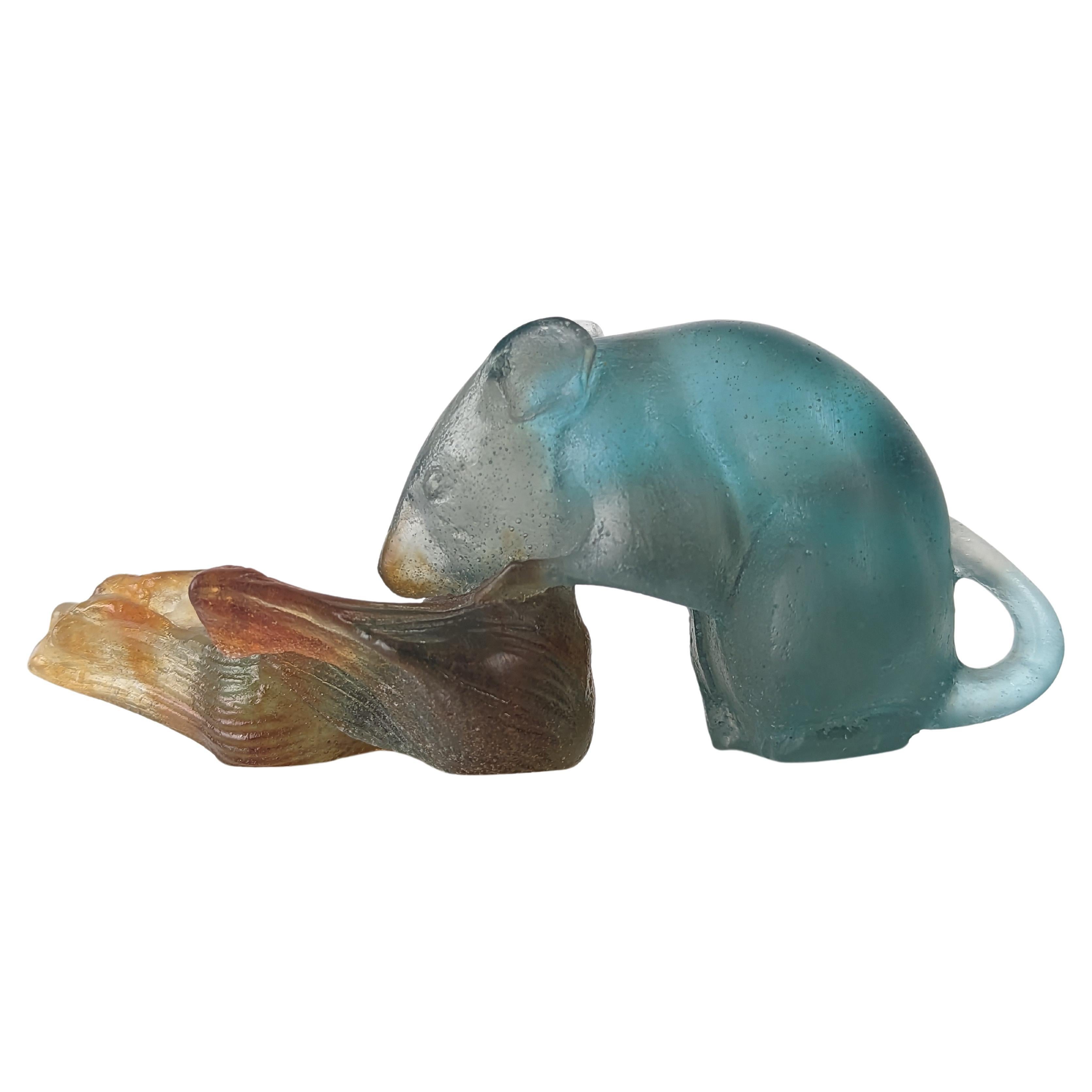 Animal Sculpture in Pate de Verre "Rhinoceros" by Jean-François Leroy ...