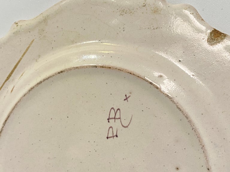 Moustier Faïence Plate, France 19th Century For Sale at 1stDibs