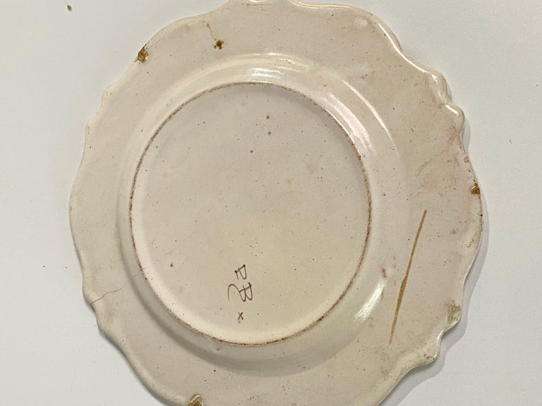 Moustier Faïence Plate, France 19th Century For Sale at 1stDibs