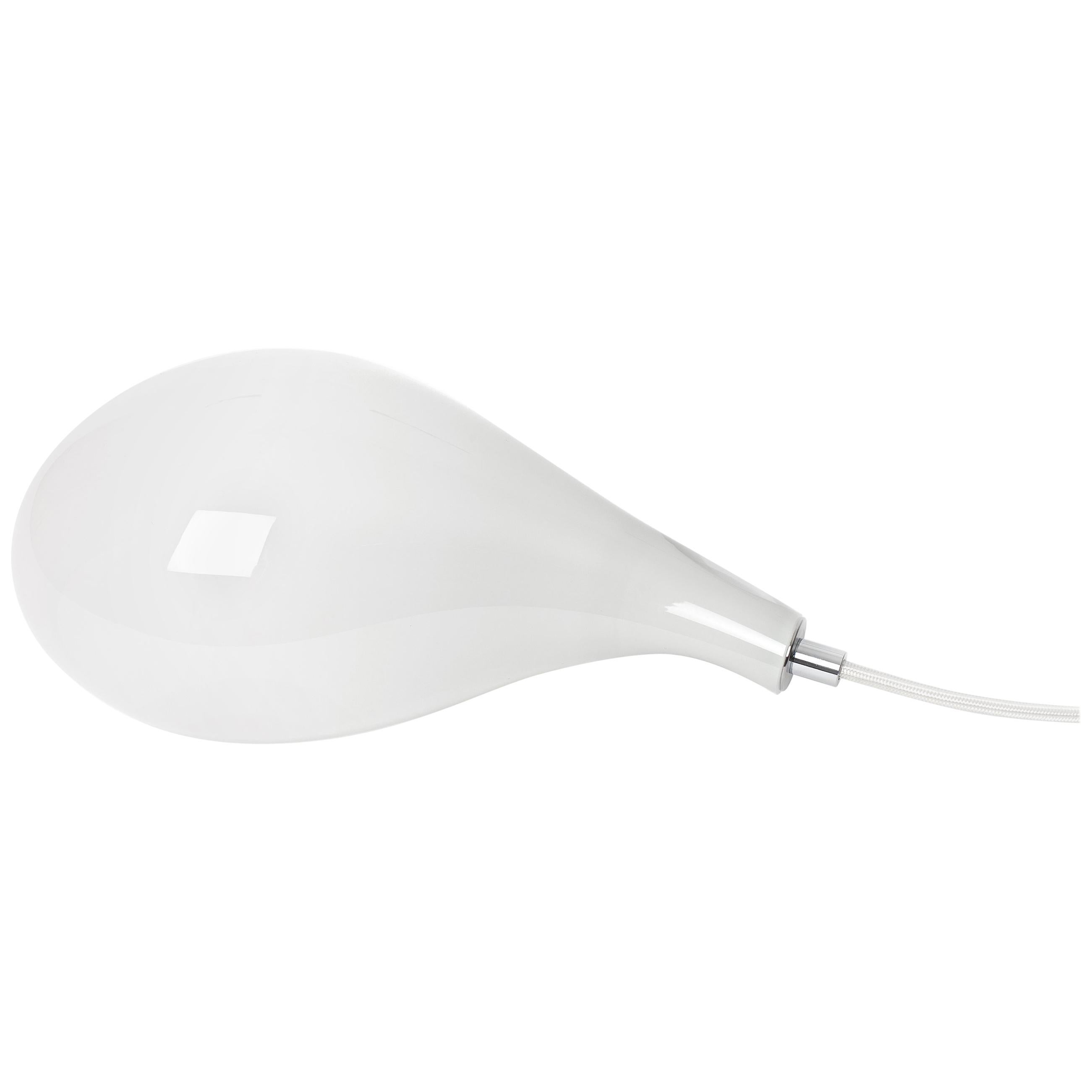 Mouth Blown Glass Lamp in White, Leech by Stoft 2017, Contemporary For ...