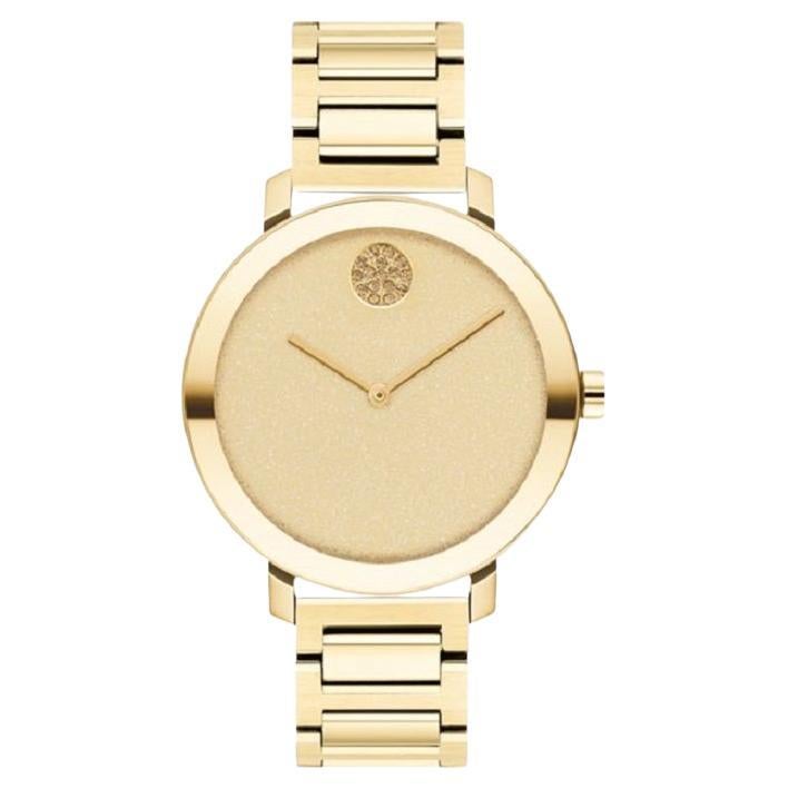 Movado Bold Evolution 34mm Silver Dial Stainless Steel Ladies Watch ...