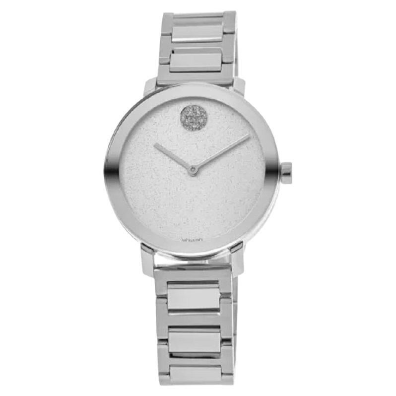 Movado Bold Horizon 34mm Taupe Dial Two-Tone Stainless Steel Watch ...