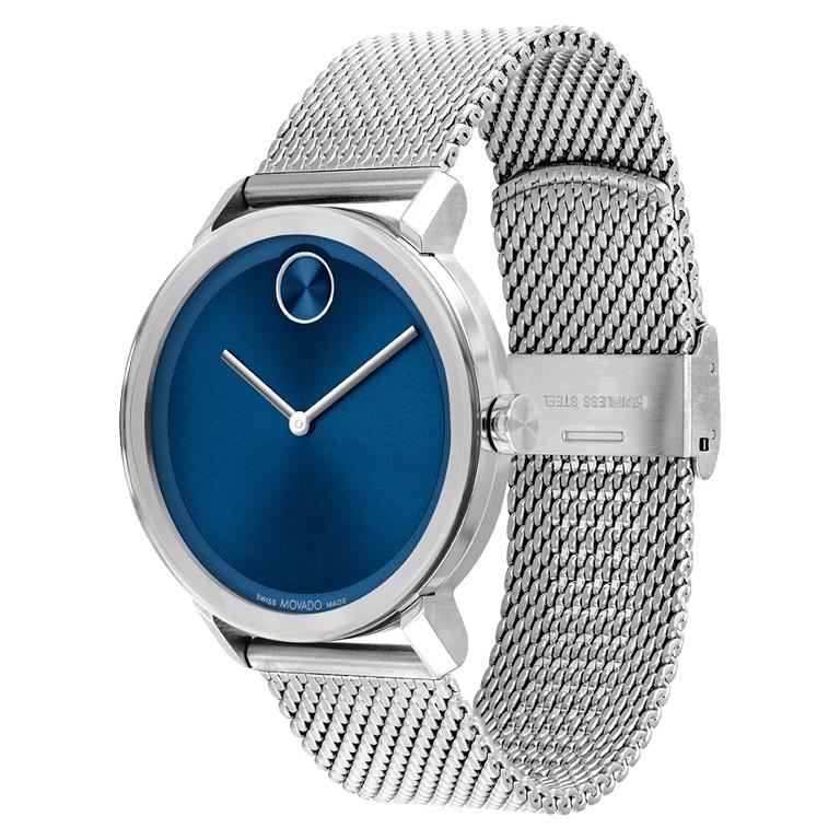 Movado Bold Evolution Blue Dial Stainless Steel Men's Watch 3600901 For ...