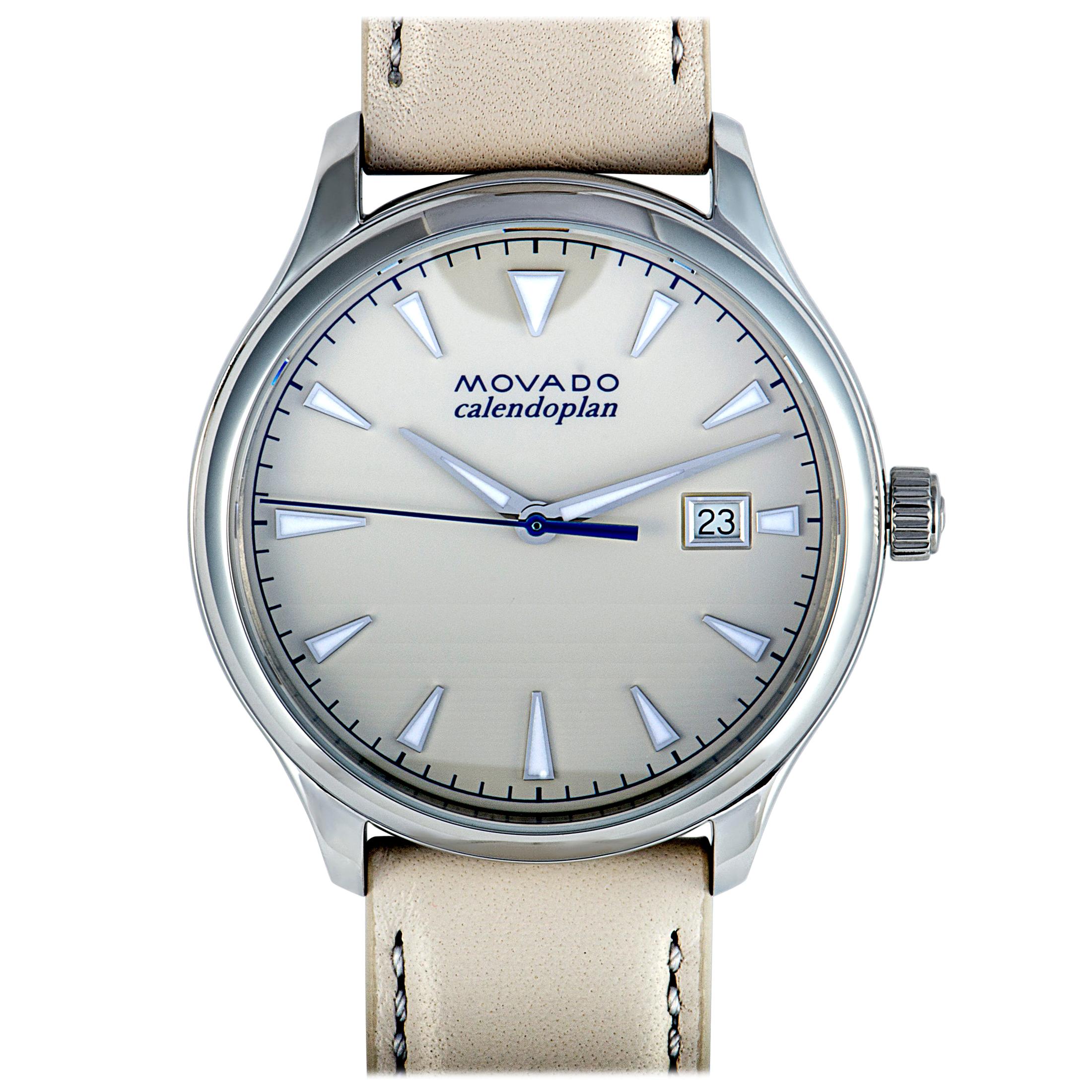 Movado Heritage Calendoplan Watch 3650063 at 1stDibs