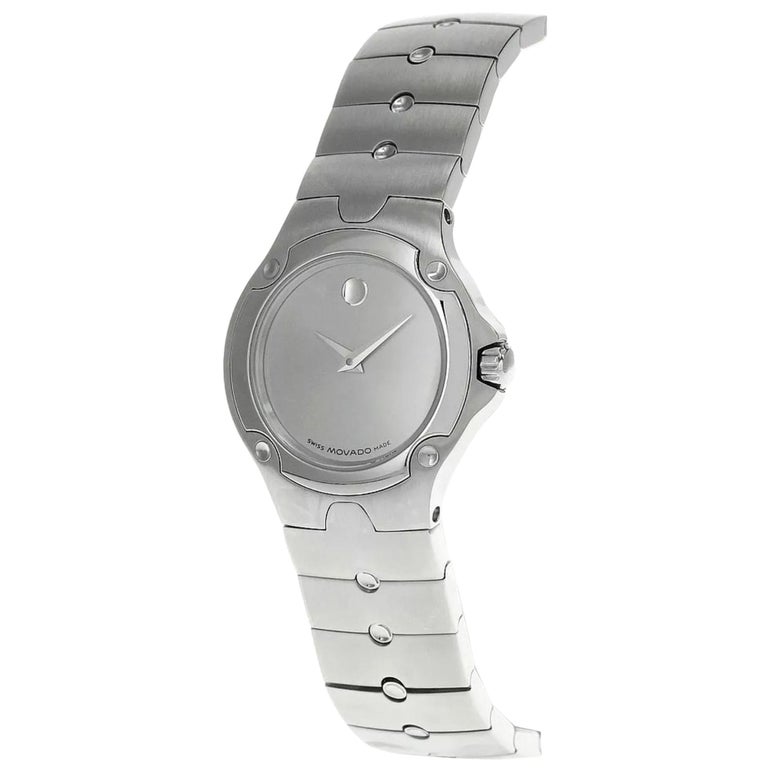 Movado SE Sports Edition Stainless Silver Dial Steel Ladies Watch For ...