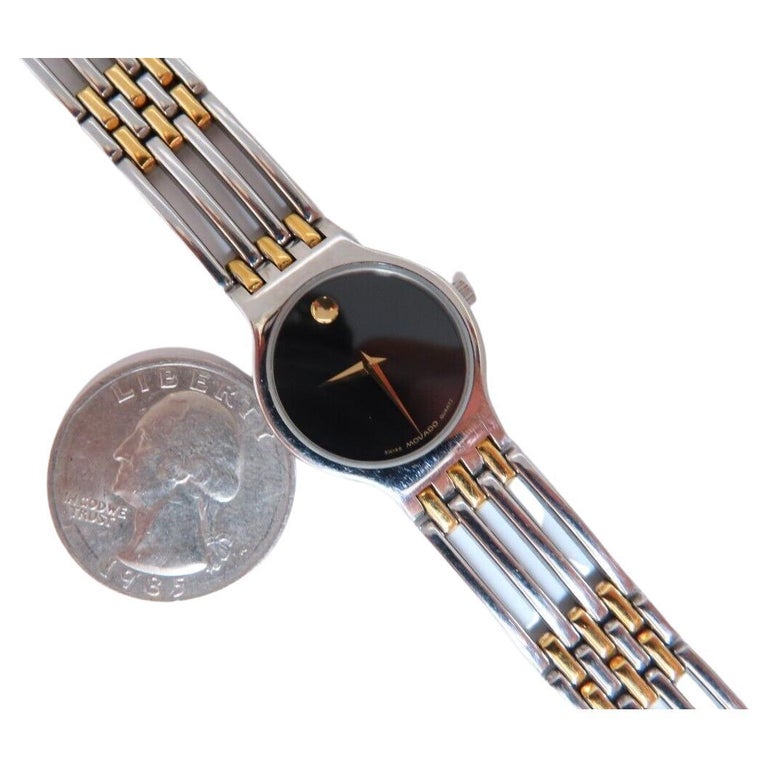 Movado Stainless Steel Watch Retro For Sale at 1stDibs