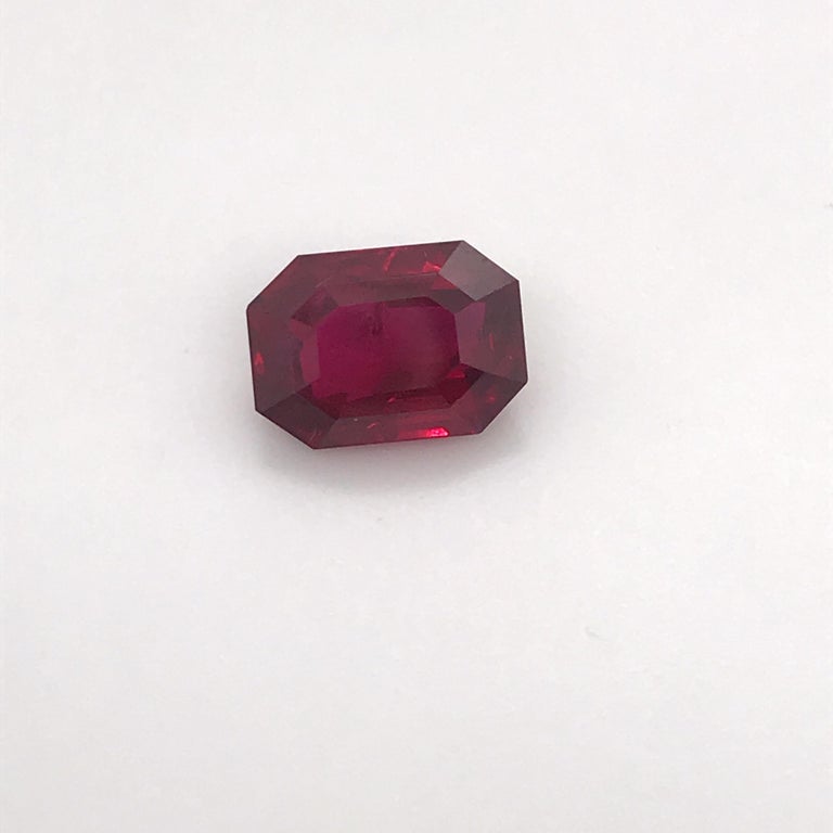 Mozambique Natural Ruby Pigeon Blood 5.38 Carat For Sale at 1stDibs