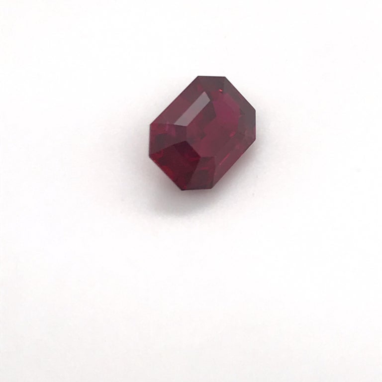Mozambique Natural Ruby Pigeon Blood 5.38 Carat For Sale at 1stDibs