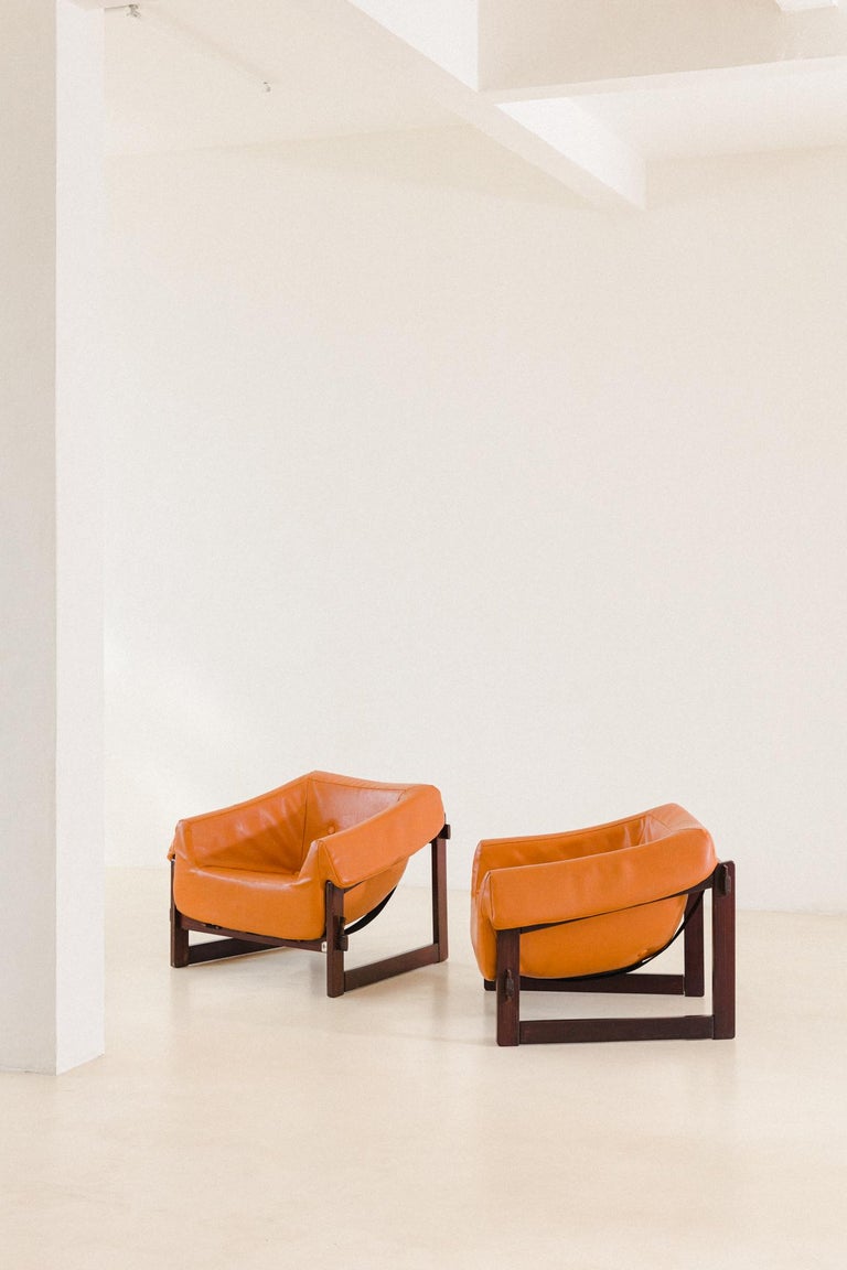 MP-91 Midcentury Lounge Chair by Percival Lafer, 1960s For Sale at 1stDibs