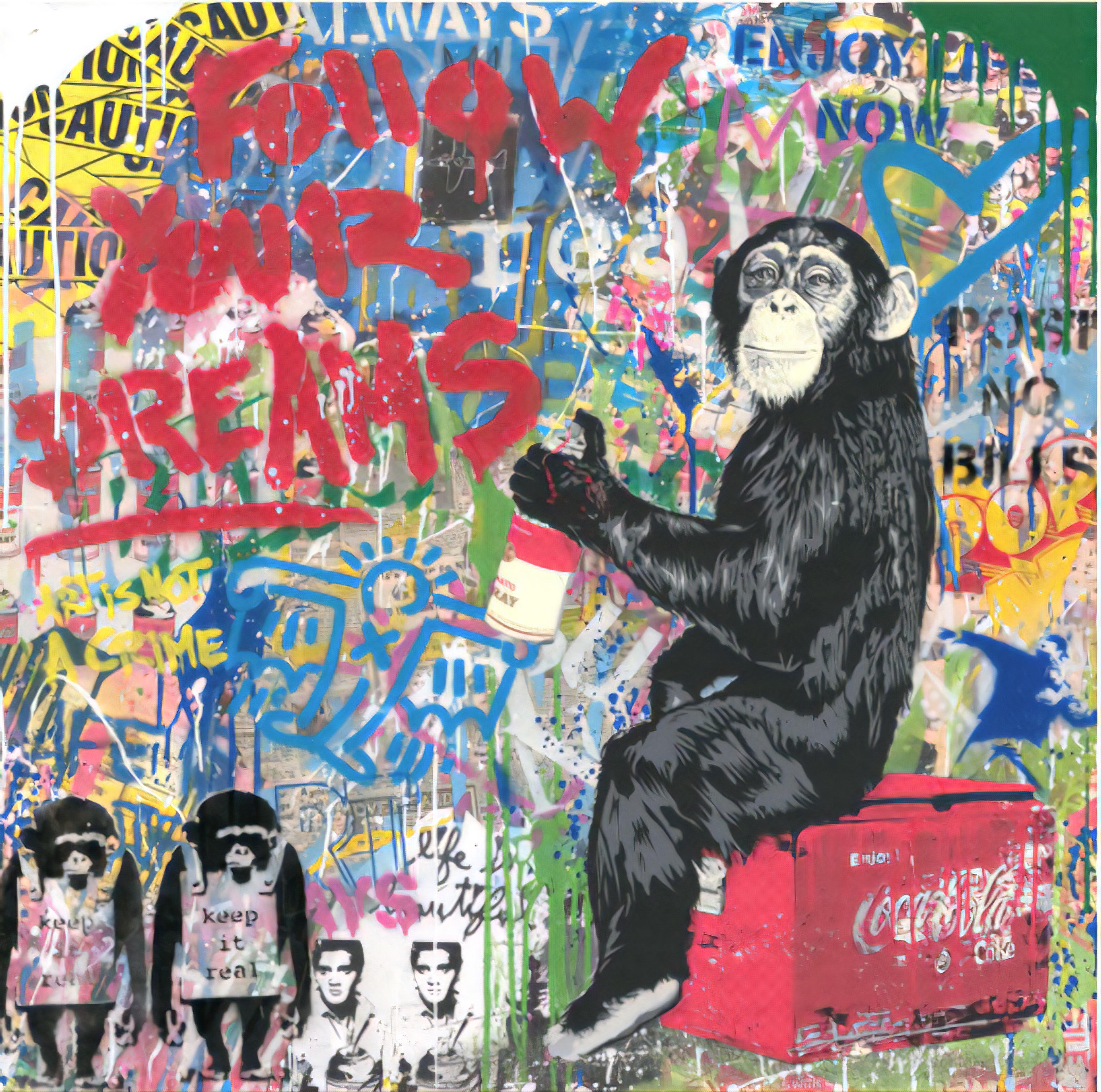 Mr Brainwash - I Love You at 1stDibs