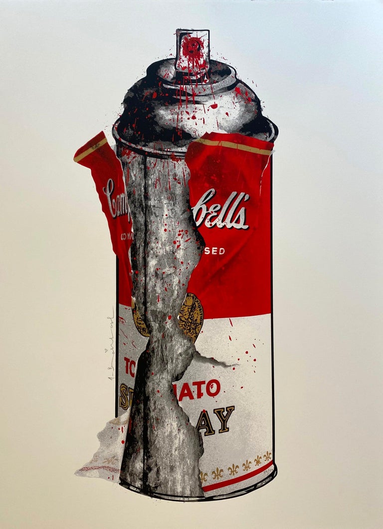 Mr Brainwash - Torn Spray Can For Sale at 1stDibs