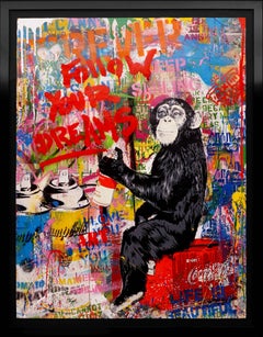 Bruce Robbins - Bruce Robbins Large Mixed Media Collage Painting For ...