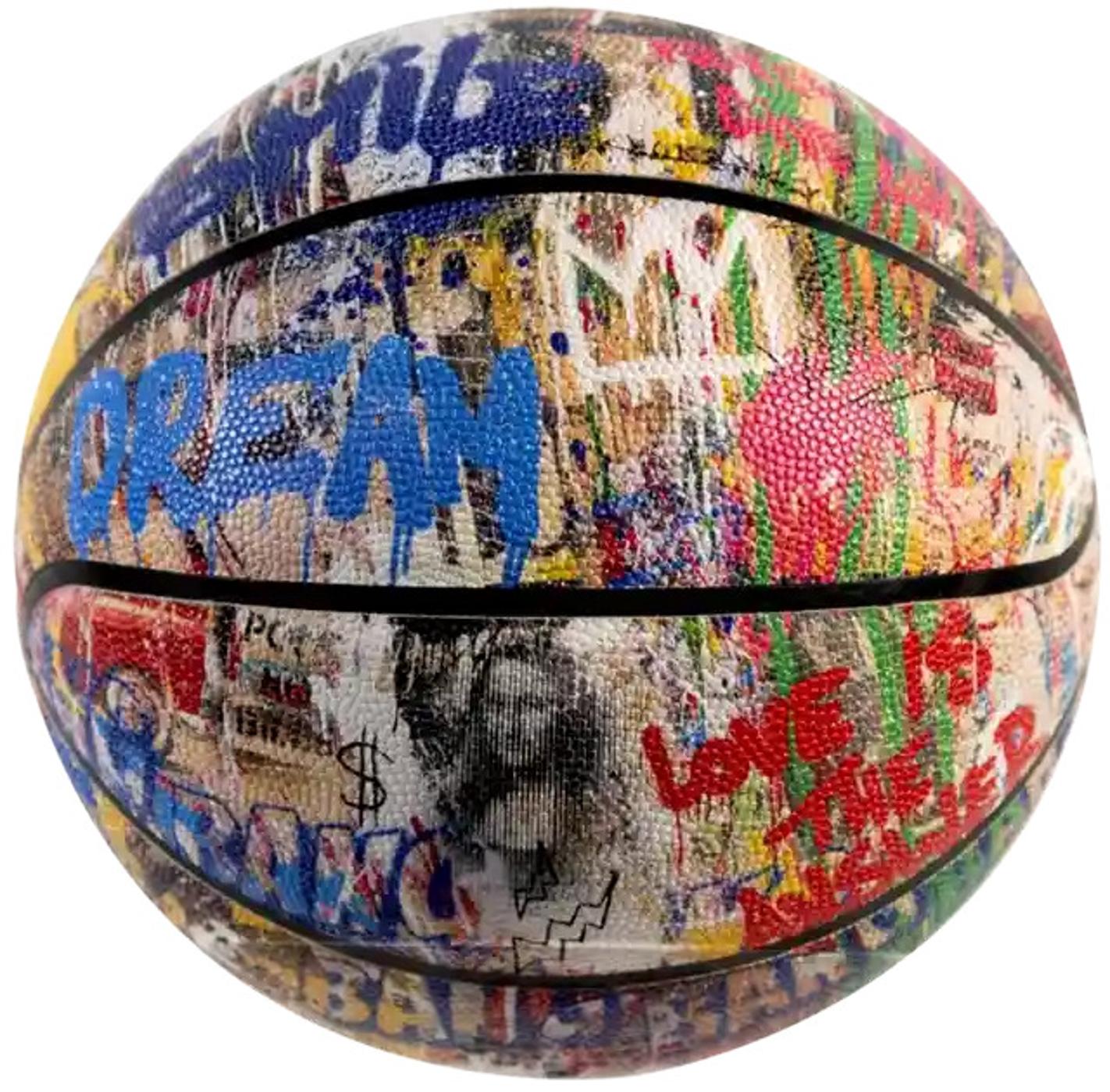 Mr. Brainwash - Basketball Collage By Mr. Brainwash at 1stDibs